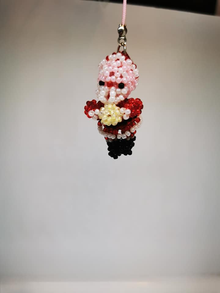 Perle julemand (håndlavet) - Pynte nisser og snemænd - Frost miniature