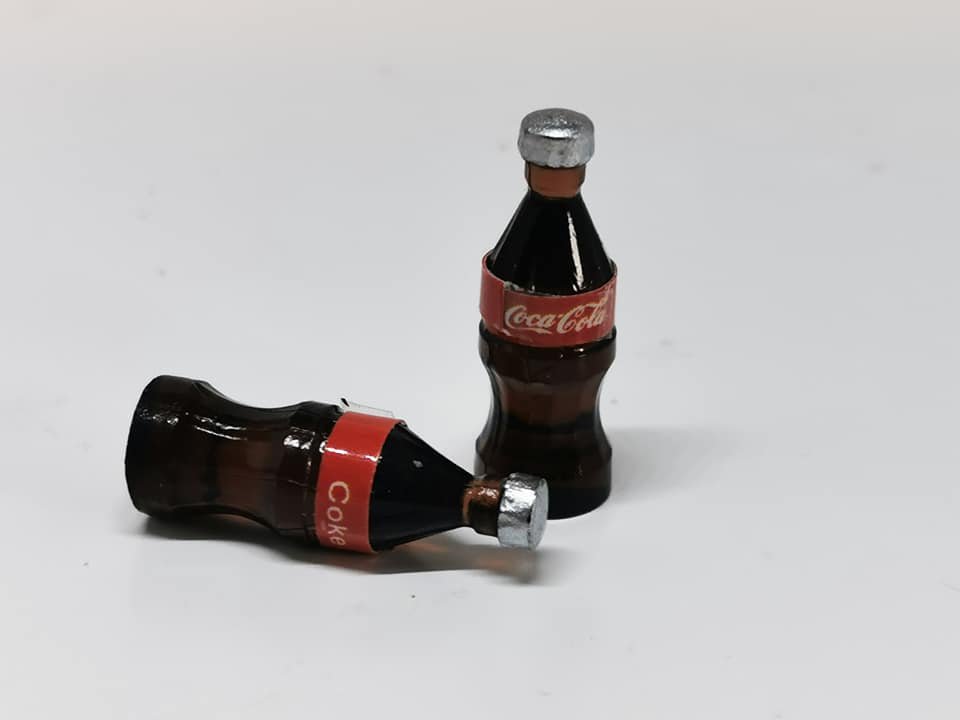 Coca cola flaske til dukkehus scala 1:16 (ny) - Sodavand i flasker ...